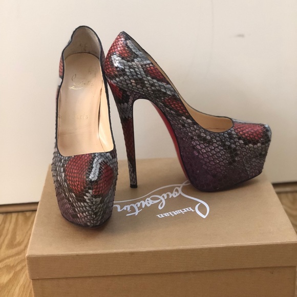 Christian Louboutin | Shoes | Christian Louboutin Python Daffodile 6 ...